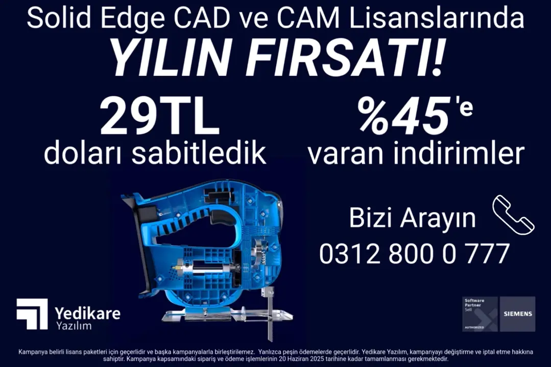 Haziran Özel Kampanyası | Solid Edge & KeyShot Fırsatları | Yedikare Yazılım